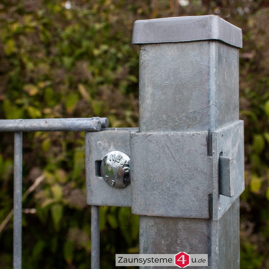 Metallschelle für Zaunpfosten 60X40 mm feuerverzinkt